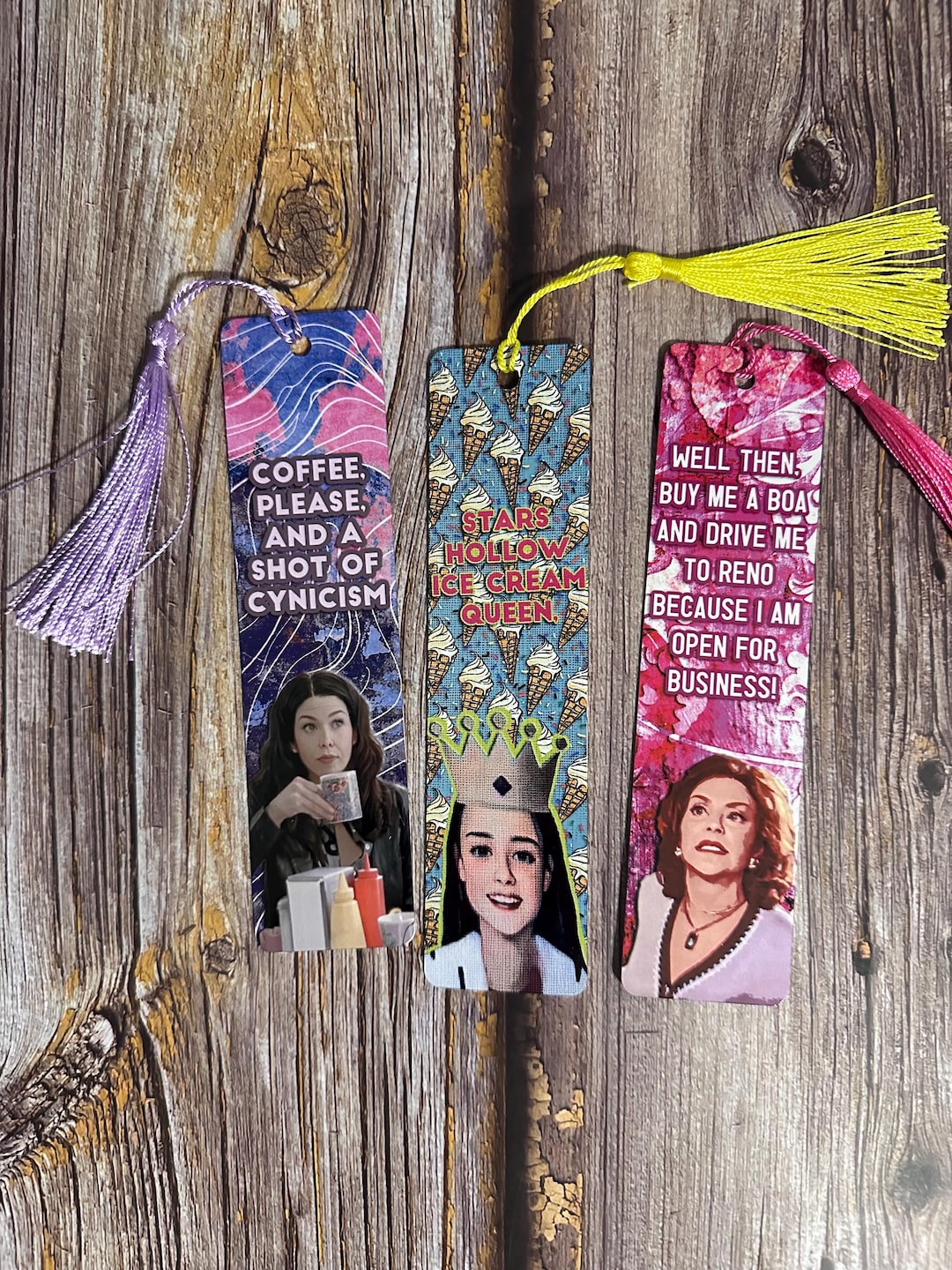 Gilmore Girl Parody Emily Lorelai Rory Aluminum Bookmarks Book Gift - Etsy