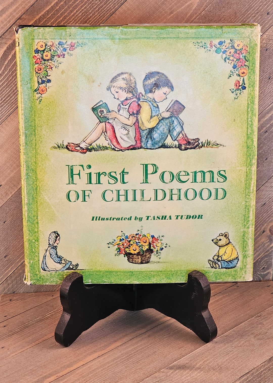 Vintage Kids Poetry Book 'first Poems of Childhood' Illustrated by ...