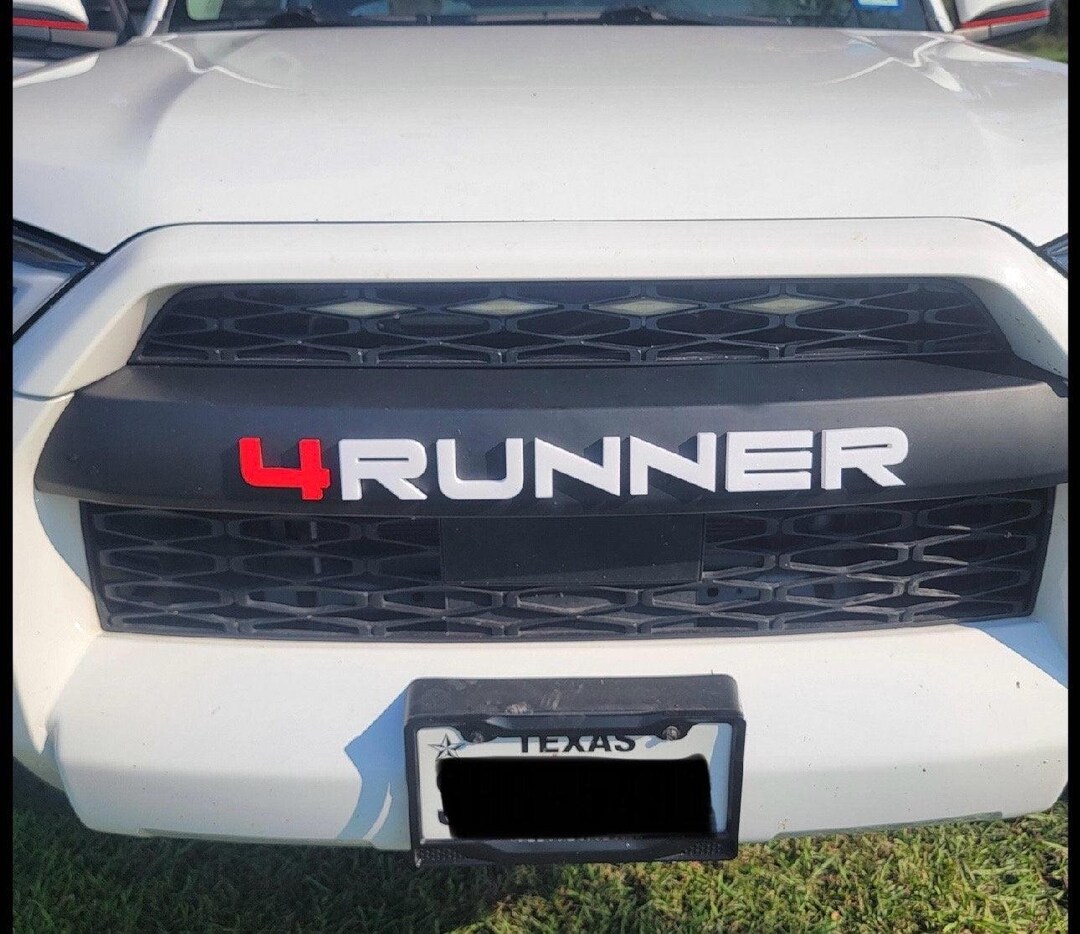 The 4runner Trd Grille Emblem Letters | Uv-resistant 3D Printed Front ...