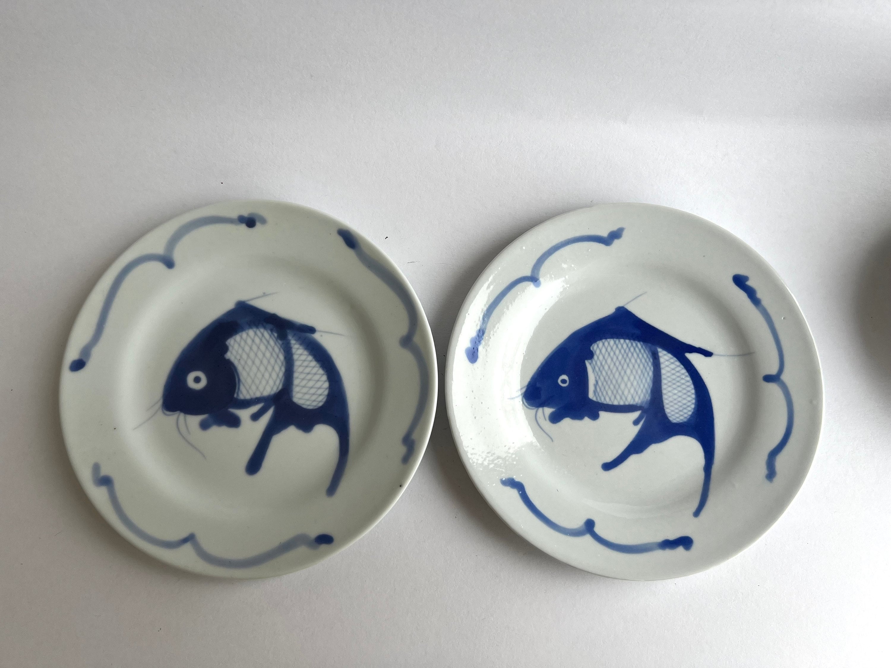 6 Piece Chinese Koi Fish Dish Set - Etsy