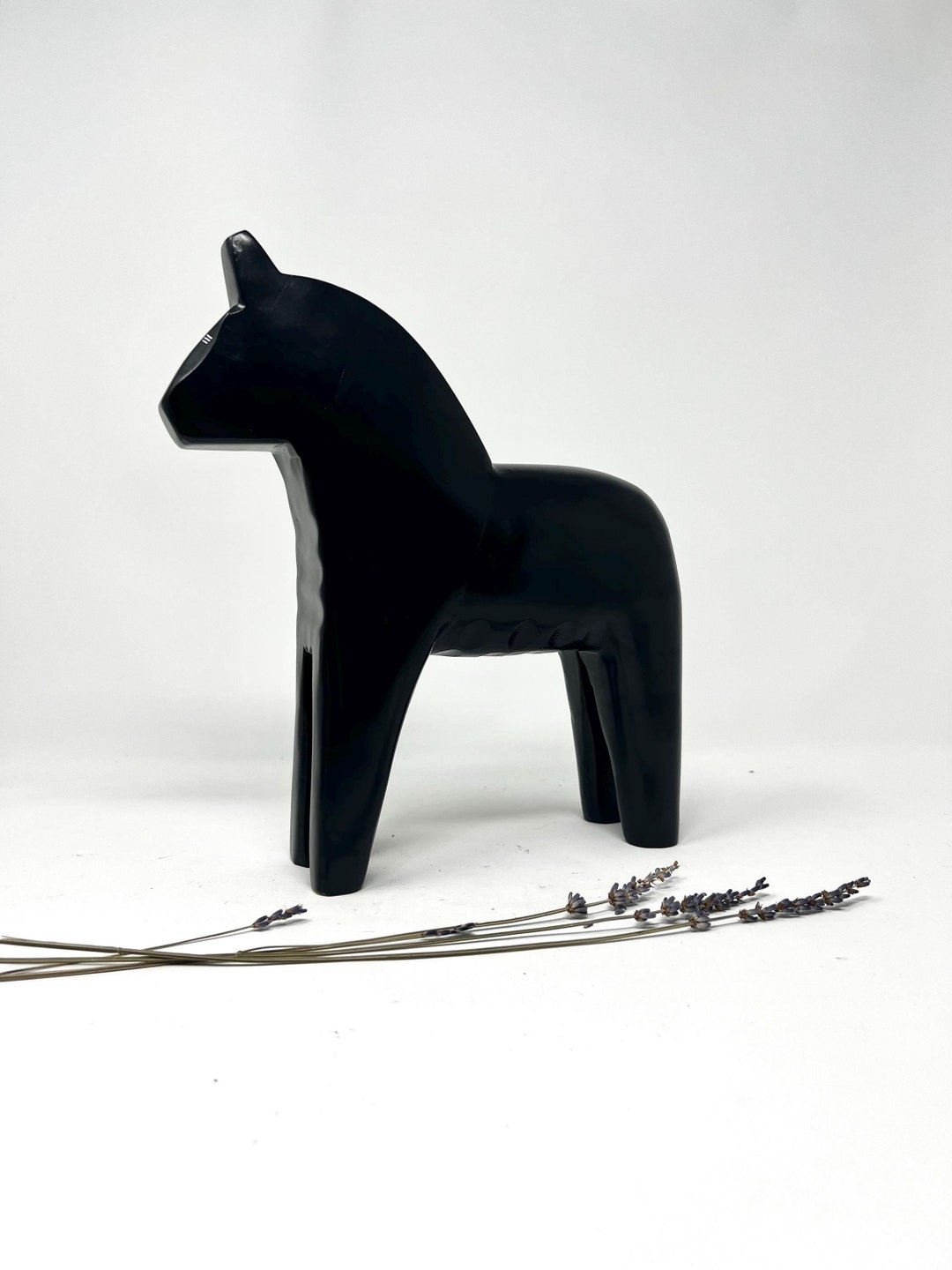 1990s IKEA (sweden) Black Dala Horse | Dala Horses From Sweden ...