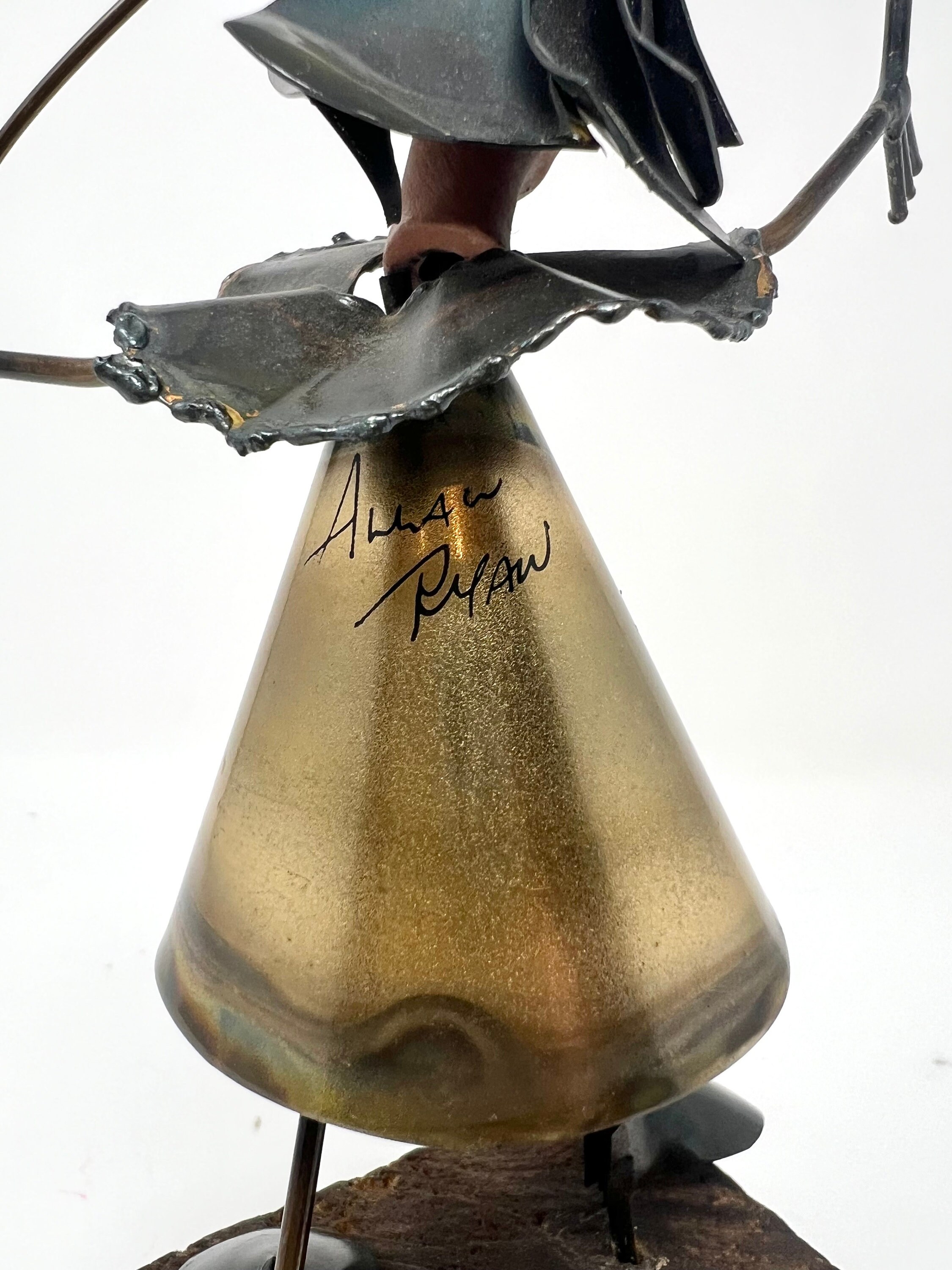 1970s ALLAN RYAN (canada) Metal and Ceramic Sculpture | Signed by ...