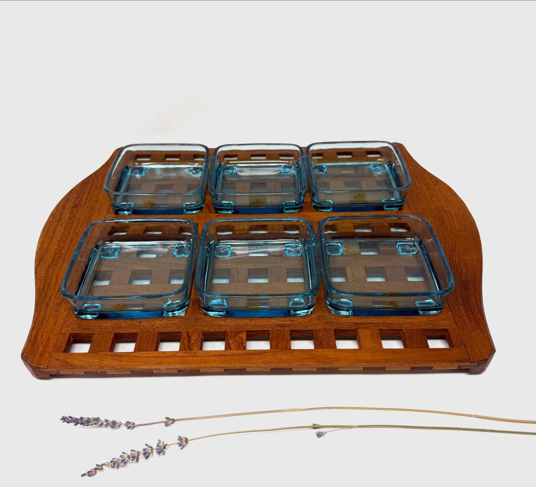 1960s DANSK Teak Lattice Serving Tray | Designed by Jens Harald ...
