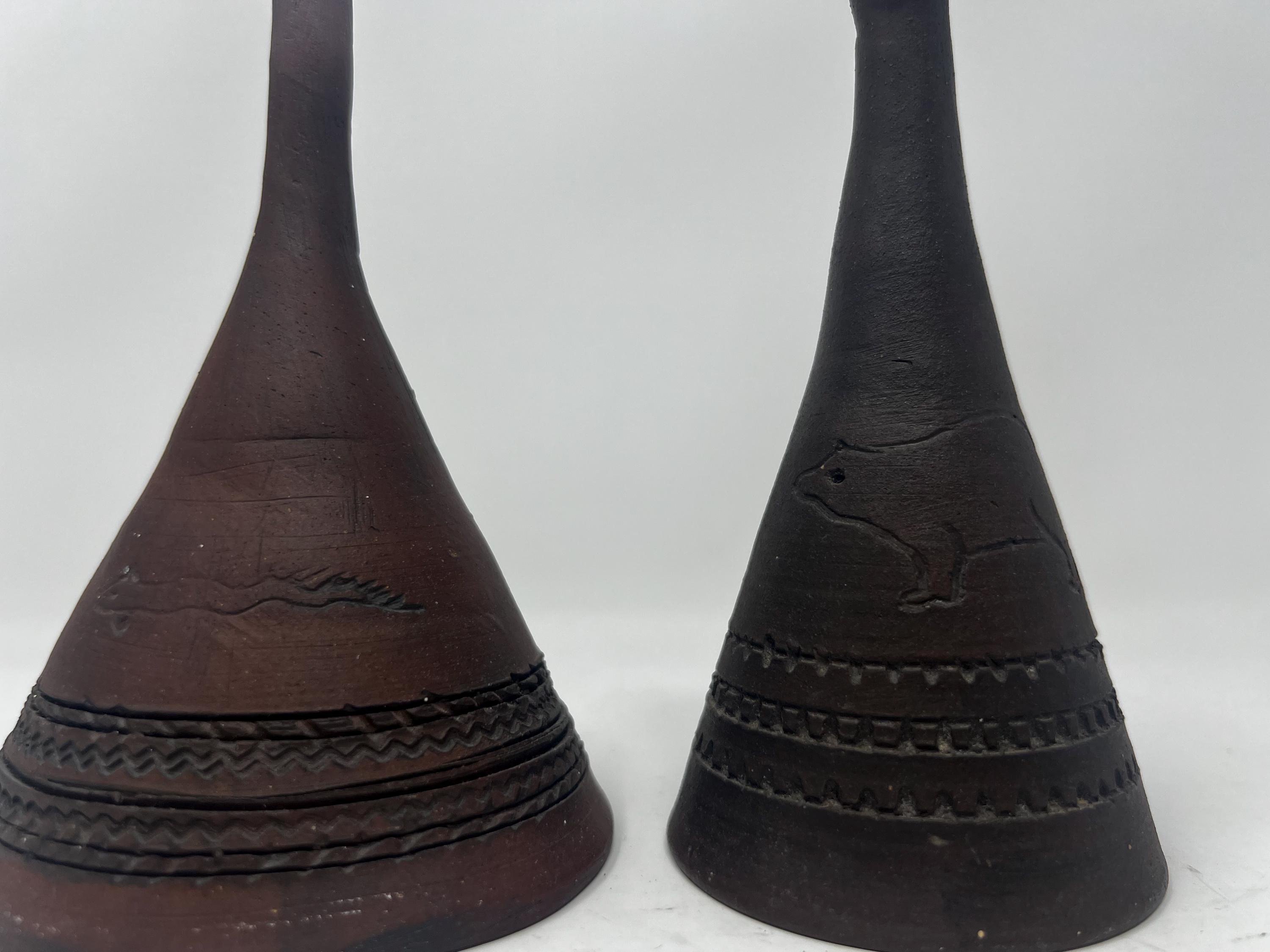 1960s MOHAWK Pottery Vase Teepee | Six Nations Pottery Teepee Set ...
