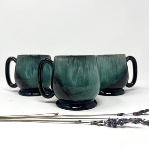 1970s CANUCK POTTERY (canada) 4 Evangeline Ware Drip Glazed Pottery ...