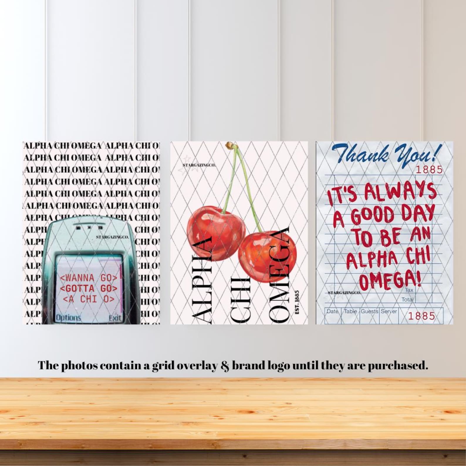 Alpha Chi Omega Posters | Sorority Digital Art | Greek Life Wall Decor ...