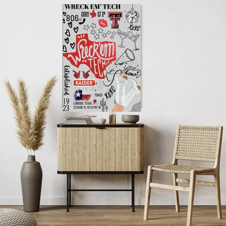 TTU Posters | Texas Tech Digital Art | Lubbock Wall Decor | Texas Wall ...