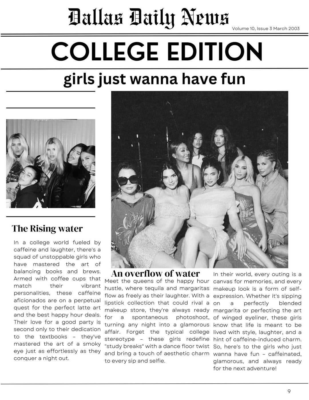 Customizable Newspaper Cover Digital Art Wall Picture. (preppy ...