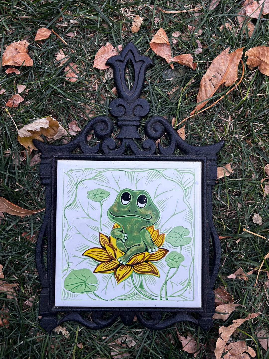 Neil the Frog Kitchen Trivet - Etsy