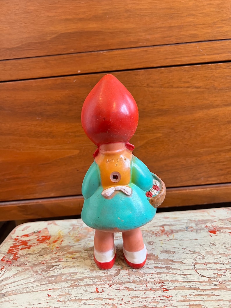 Vintage Little Red Riding Hood Rubber Squeak Toy - Etsy