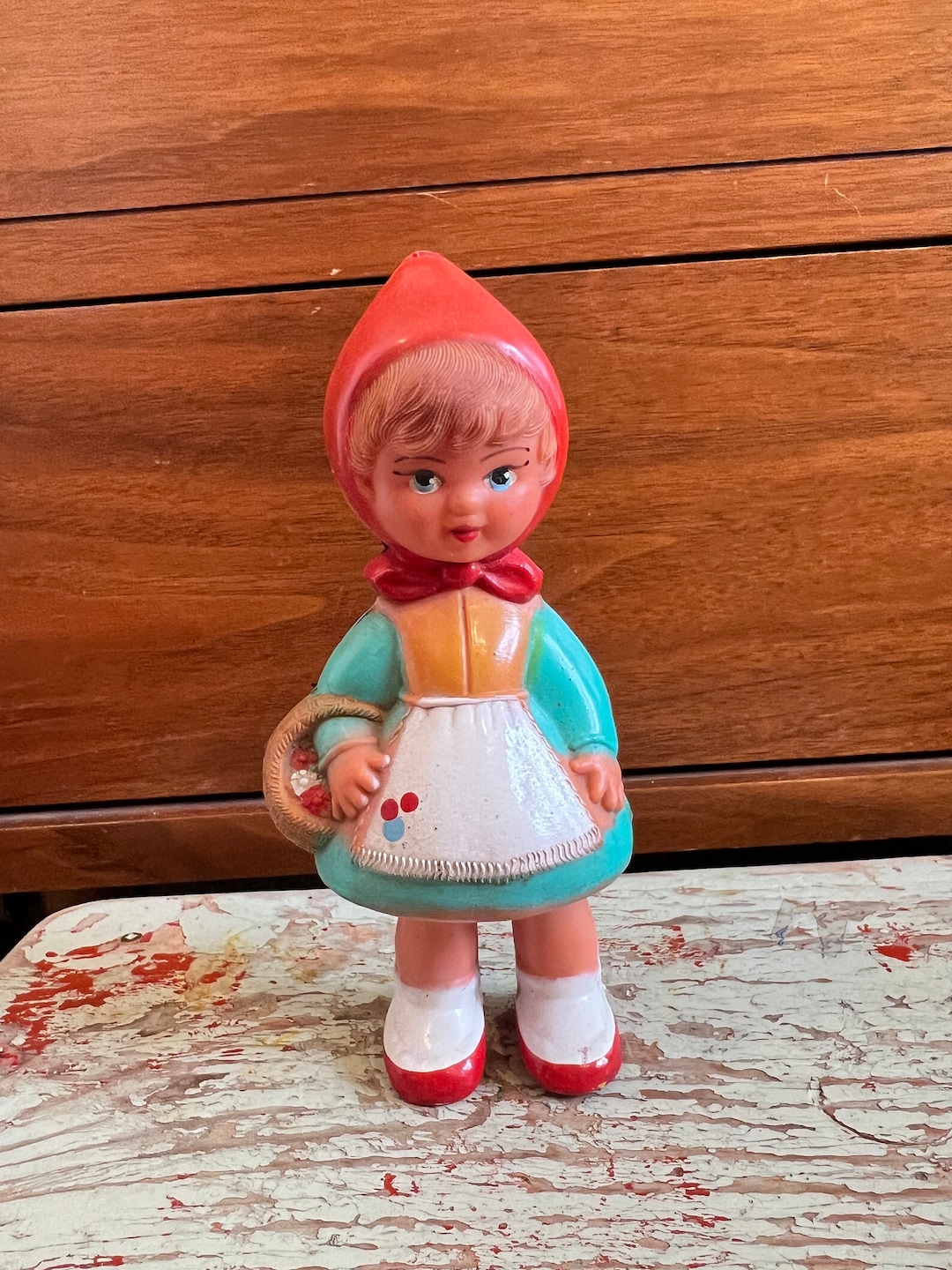Vintage Little Red Riding Hood Rubber Squeak Toy - Etsy