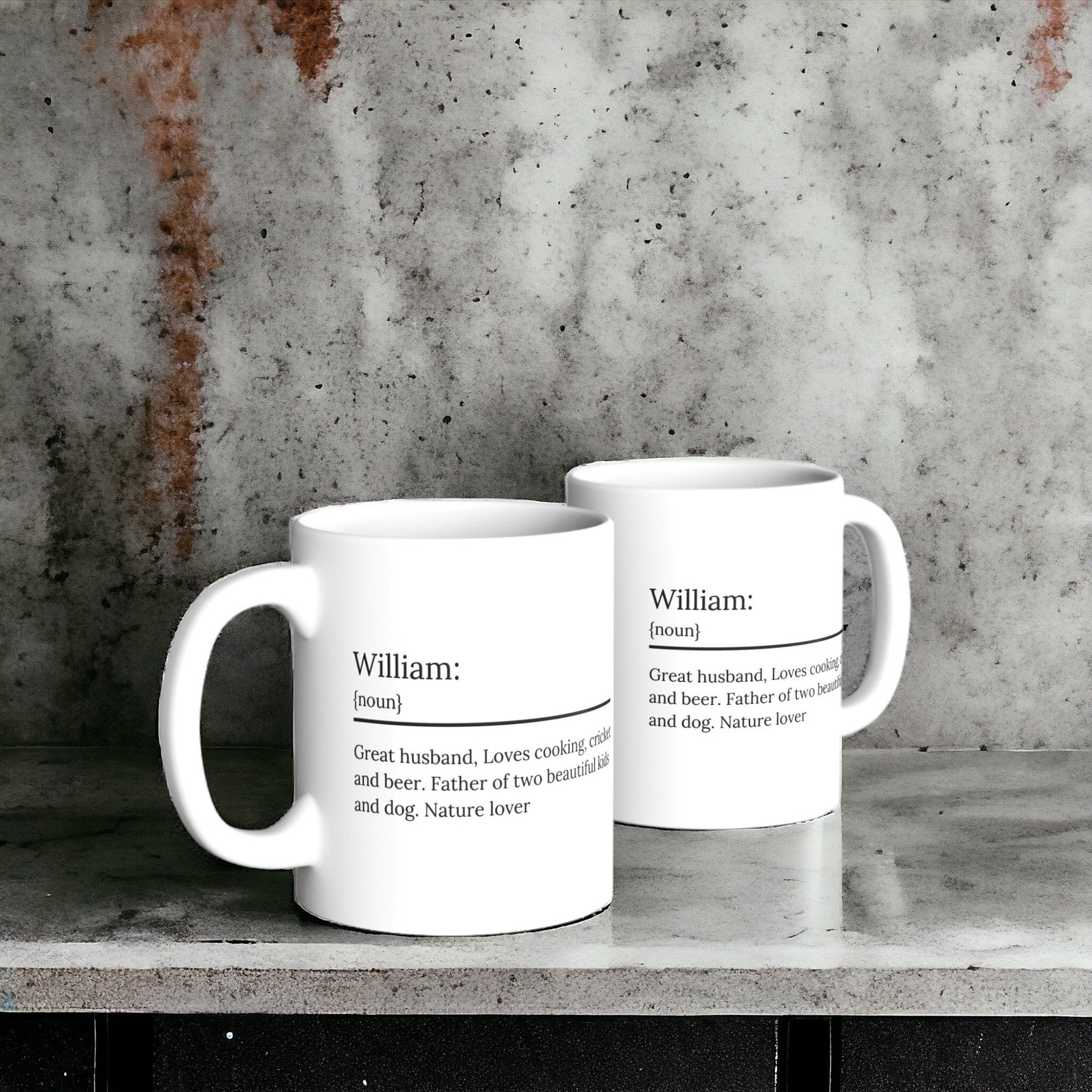 Custom Name Definition Coffee Mug, Gift for Mug, Ceramic Coffee Mug, Personalized Name ...