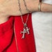Vintage Y2k-style Double Cross Silver Necklace Rhinestone Crystal Cross ...