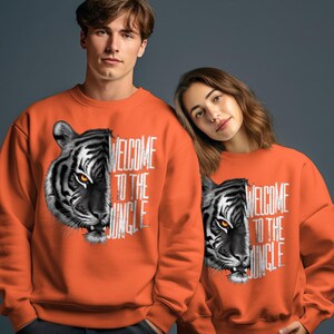 Tiger Welcome to the Jungle T-shirt, Half Face Tiger Shirt, Jungle ...