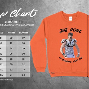 Joe Cool Football Graphic T-shirt, Athletic Apparel Gift, Fun Sports ...