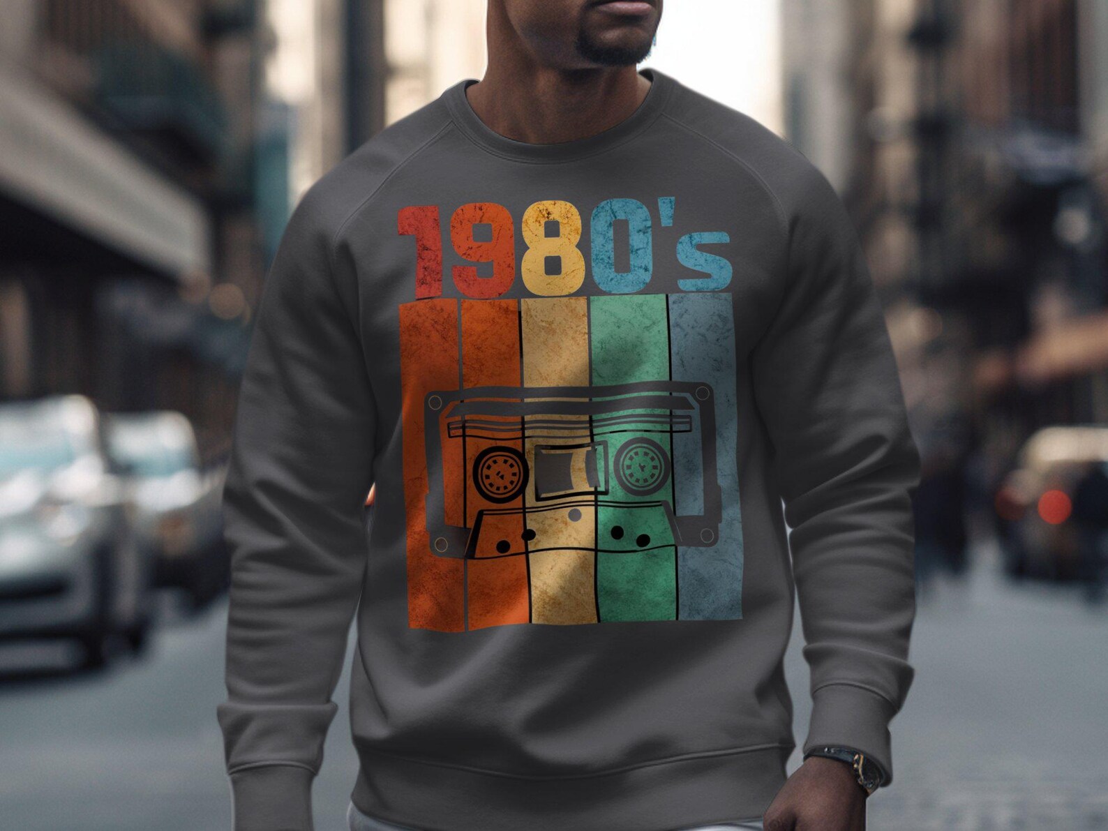 Retro 1980s Cassette Tape Graphic T-shirt Vintage Music Lover Tee 80s ...