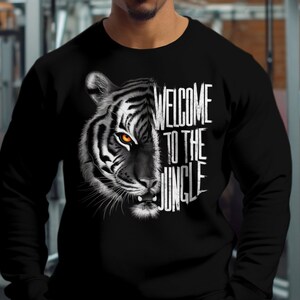 Tiger Welcome to the Jungle T-shirt, Half Face Tiger Shirt, Jungle ...