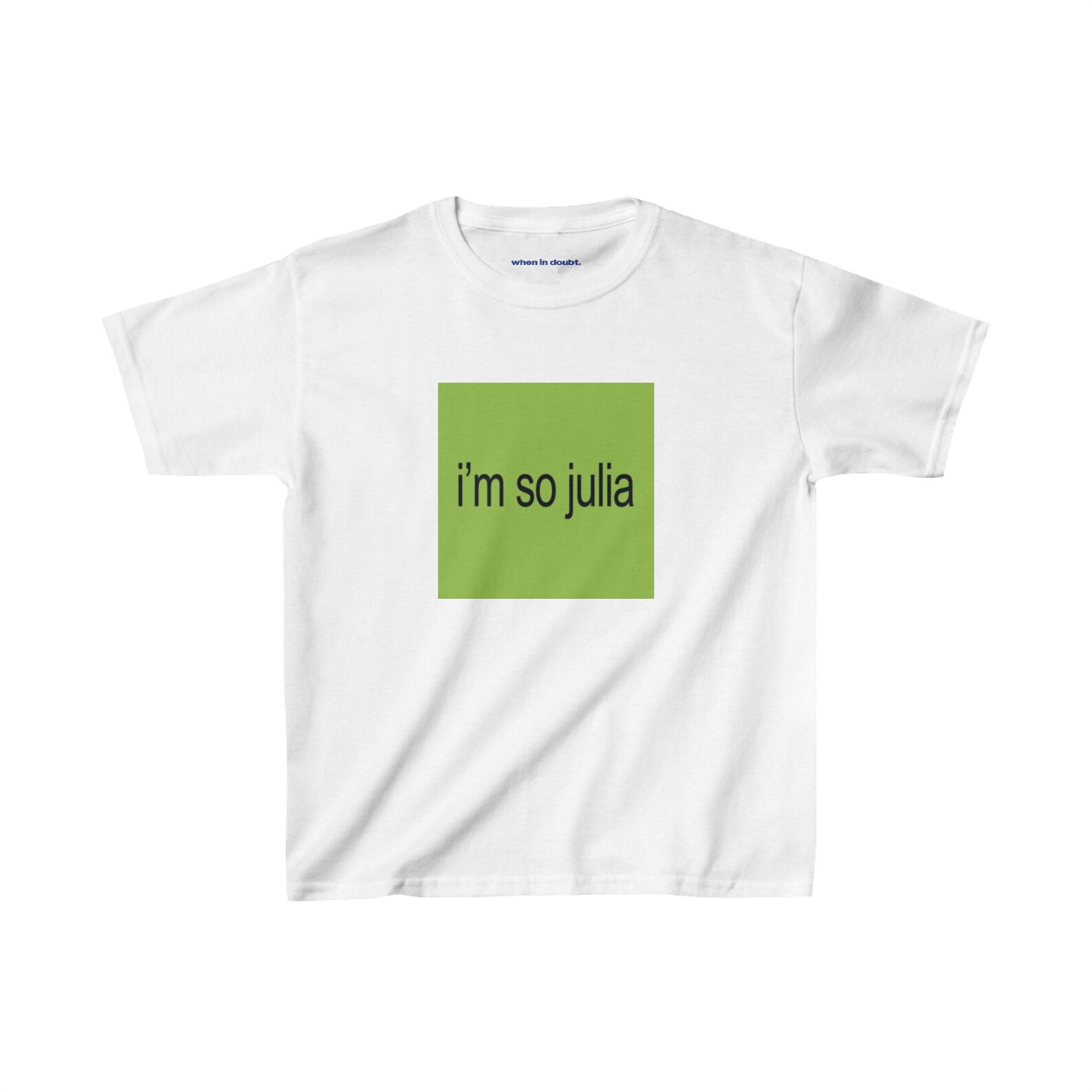 I'm so Julia Charlie XCX Baby Tee, Graphic Baby Tee, Heavy Cotton ...