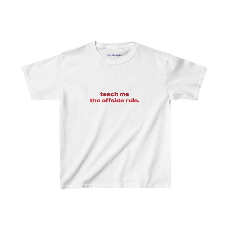 Teach Me the Offside Rule Baby Tee, England Euros Baby Tee, Heavy ...