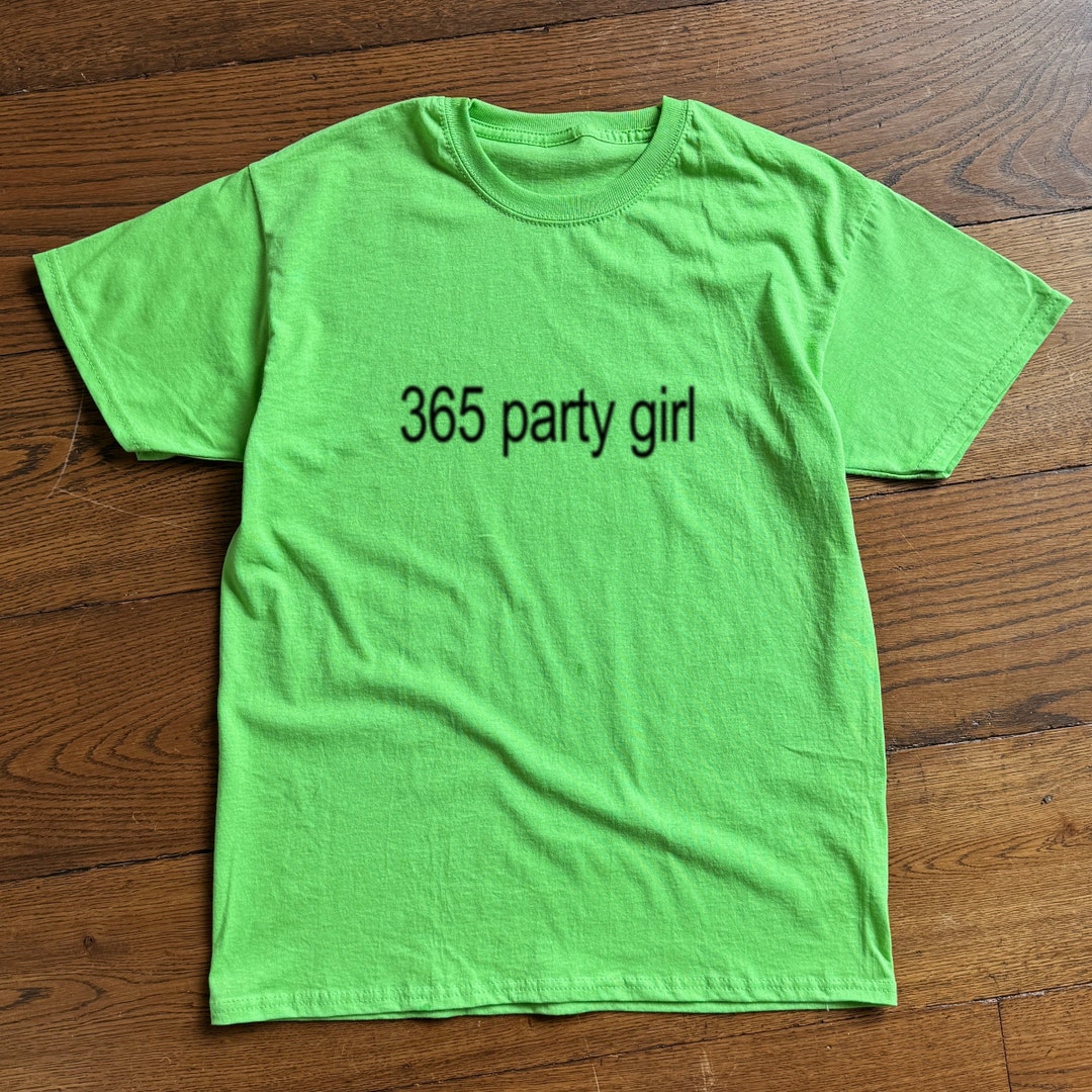 365 Party Girl Charlie XCX Baby Tee, Graphic Baby Tee, Heavy Cotton ...