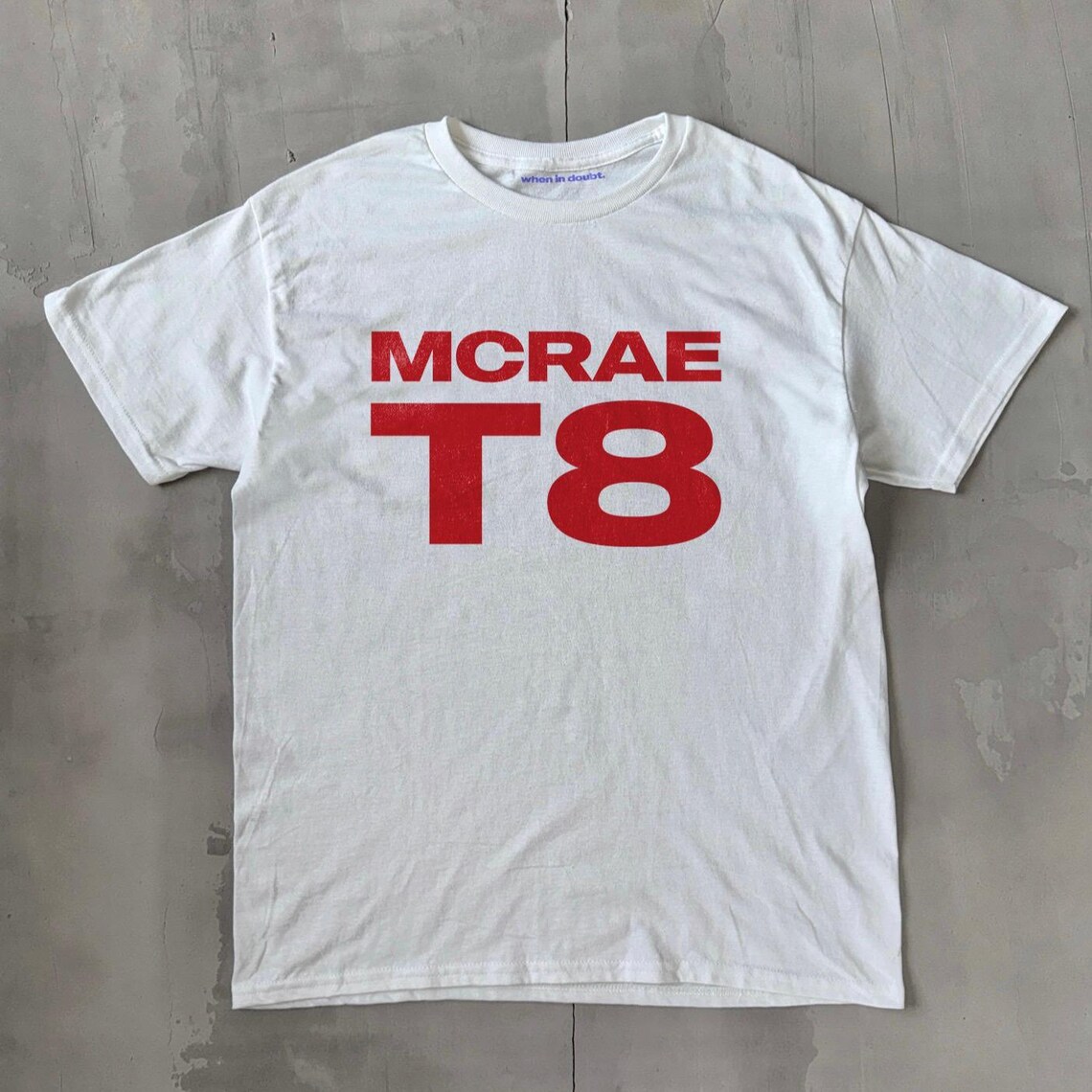 Tate Mcrae T8 Mcrae Merch Slogan Unisex T-shirt - Tate Mcrae T8 Mcrae T ...