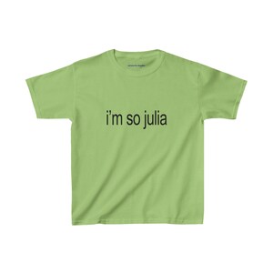 I'm so Julia Charlie XCX Baby Tee, Graphic Baby Tee, Heavy Cotton ...