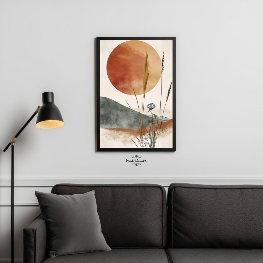 Bohemian Desert 2 Wall Art Boho Wall Art Prints Neutral Wall Art Decor Minimalist Digital Prints ...