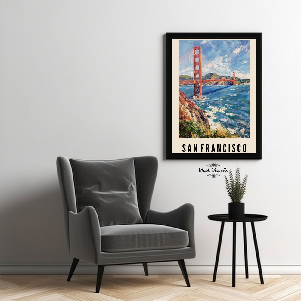 San Francisco Wall Art Painting Wall Art Travel Wall Art Wall Art ...