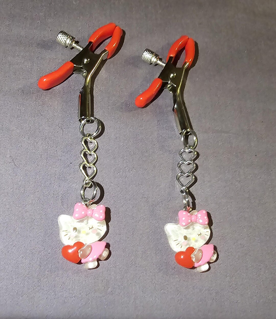HELLO KITTY Nipple CLAMPS - Etsy
