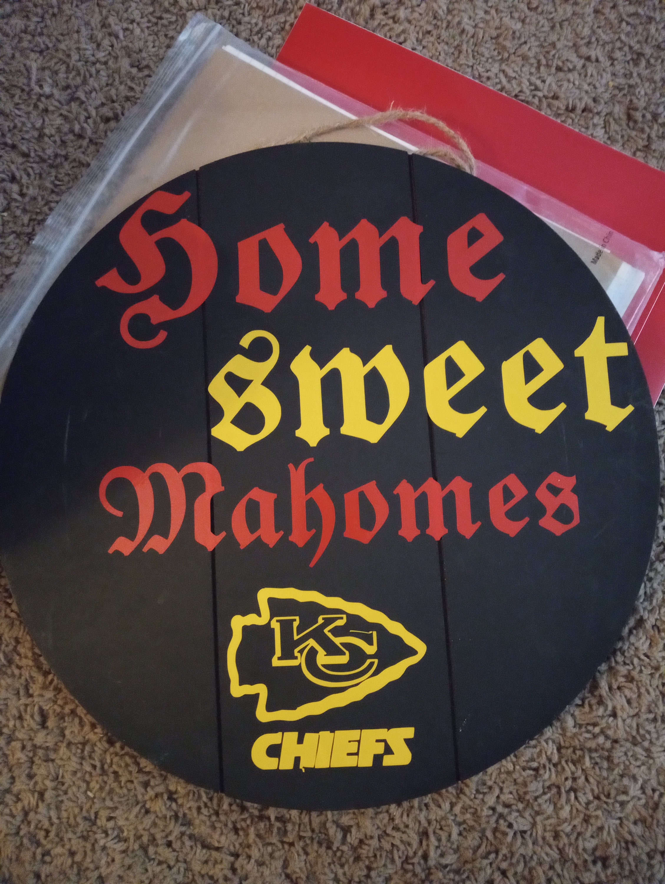 Homemade Chiefs Welcome Sign - Etsy