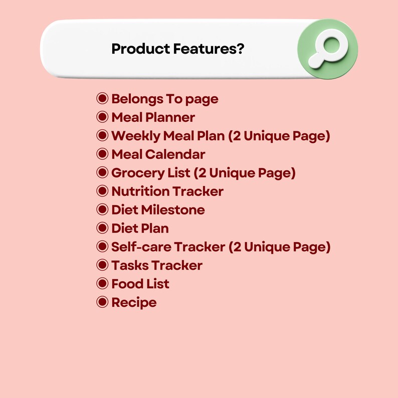 Digital Meal Planner Weekly Meal Plan Grocery List Template Printable ...
