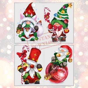 Holiday Elf Clipart | Festive Christmas Decorations | 18 PNG High ...