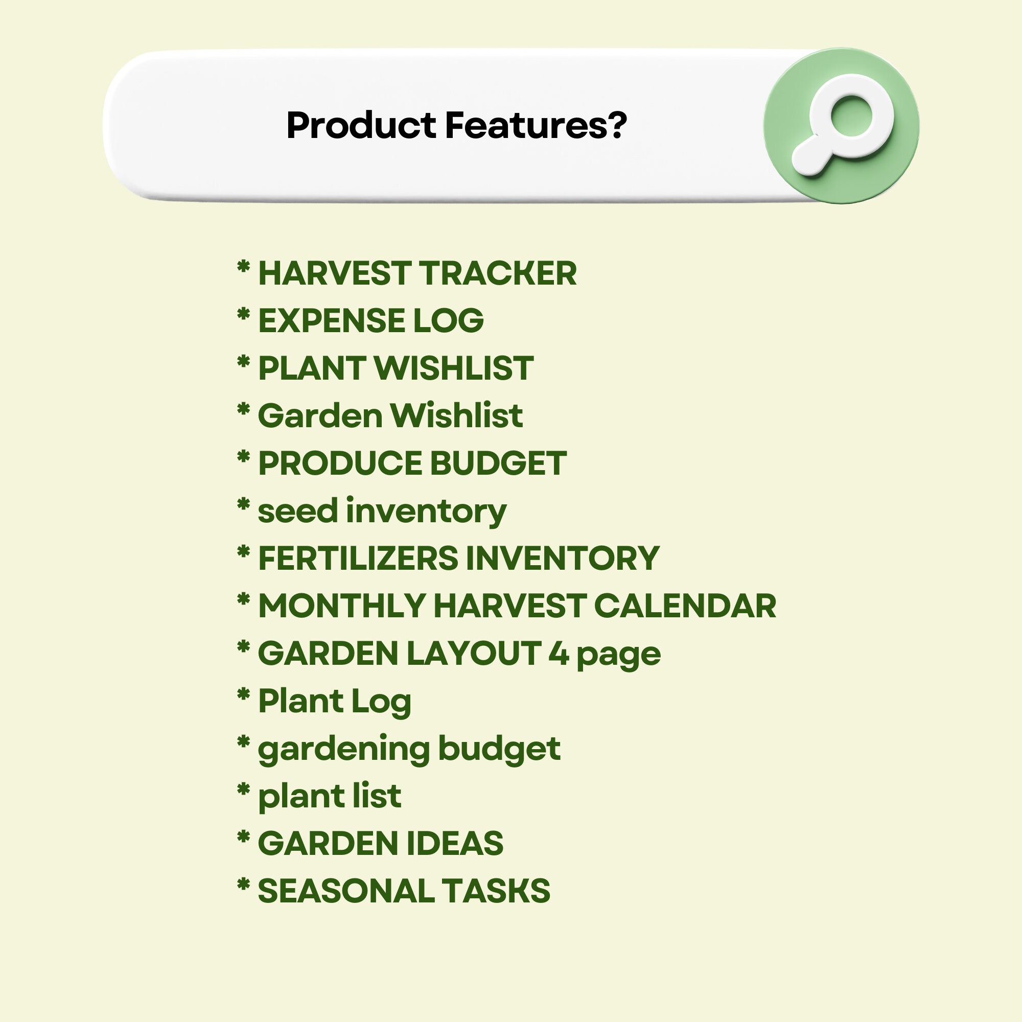 Garden Planner Digital Garden Template Checklist for Gardener Plant ...