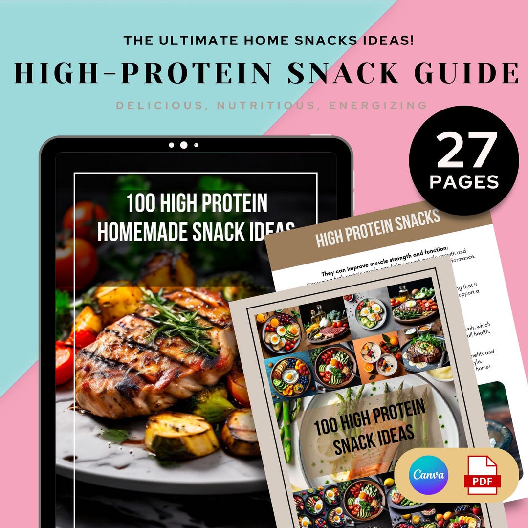 100 High-protein Snack Ideas Printable | Healthy Snacks Planner ...