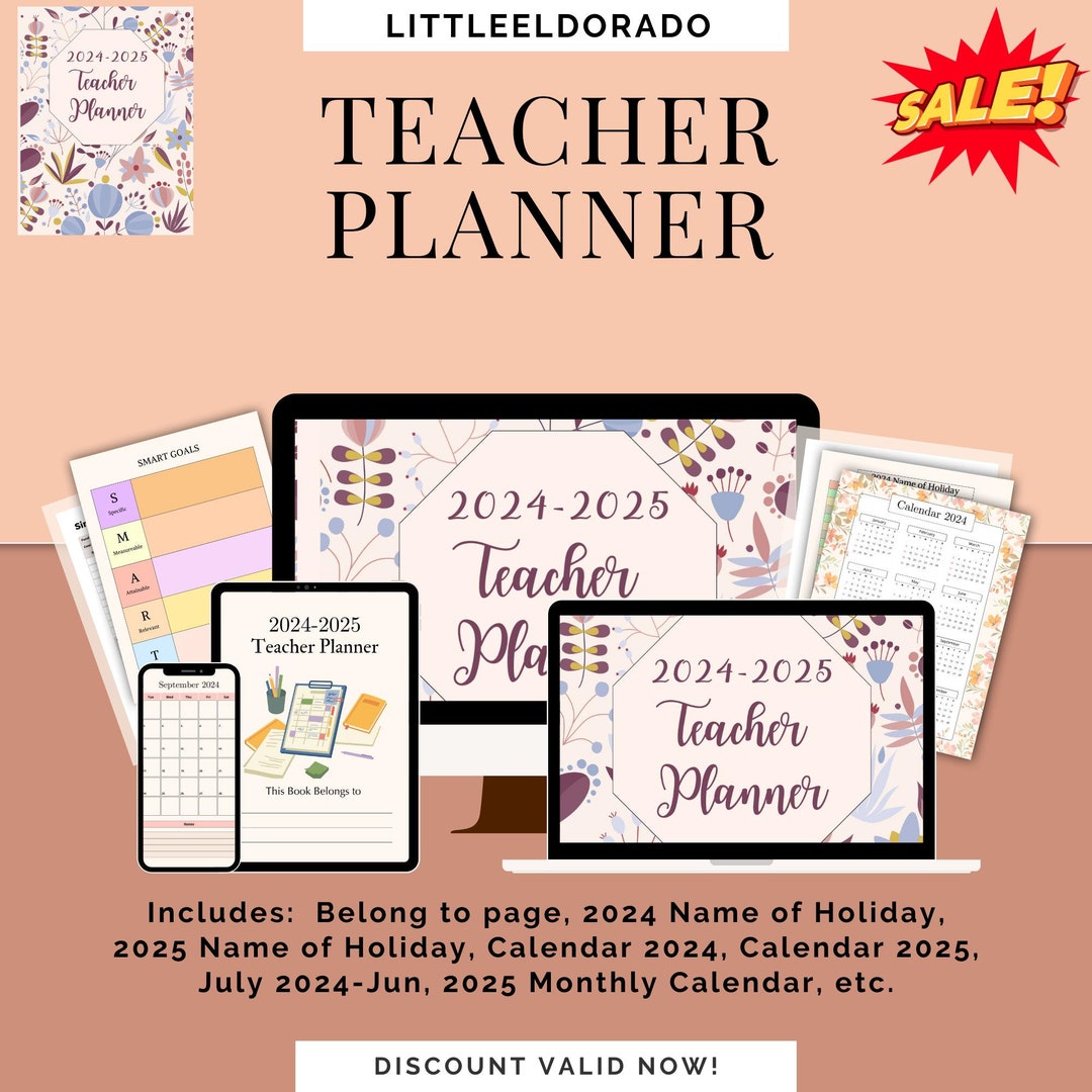 Digital Teacher Planner Teacher Guide All-in-one Lesson Planner for ...
