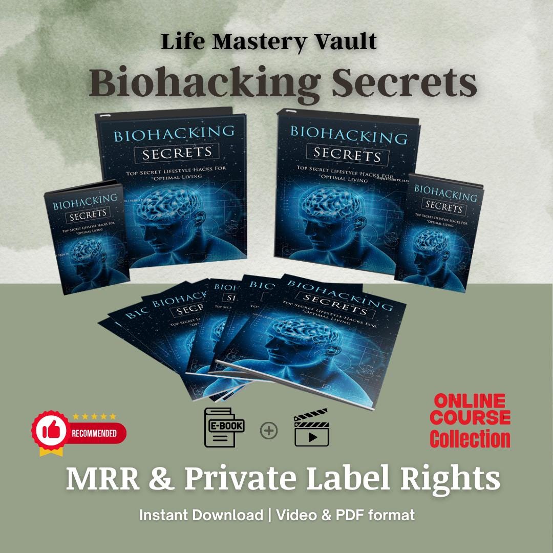 Biohacking Secrets | Optimize Your Life With MRR + PLR Video Course | Brain Performance ...