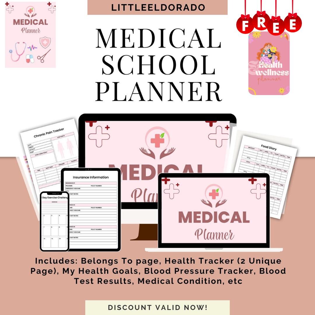 Medical Planner Bundle | Printable Planner for Doctors & Students ...