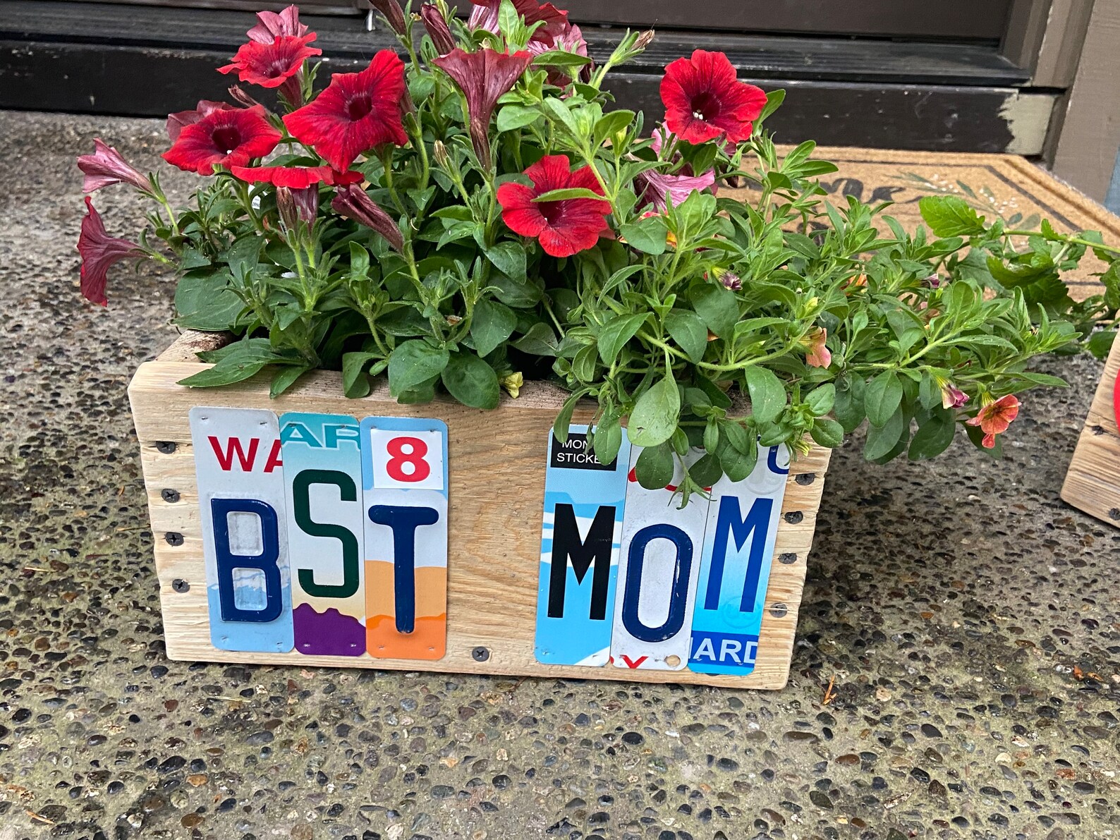 Camping Bin, Flower Pot,husband Gift, Unique Gift, License Plate Bin ...