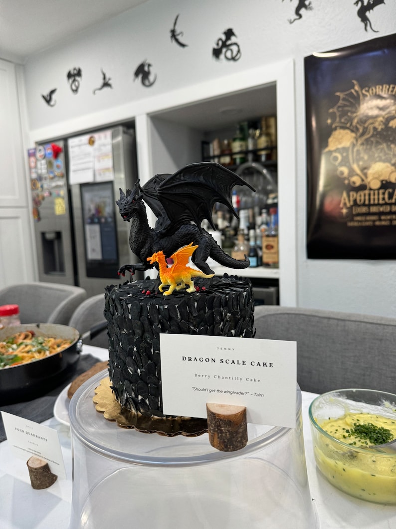 Fourth Wing Party Food Labels Template | Buffet Card | Themed Party ...