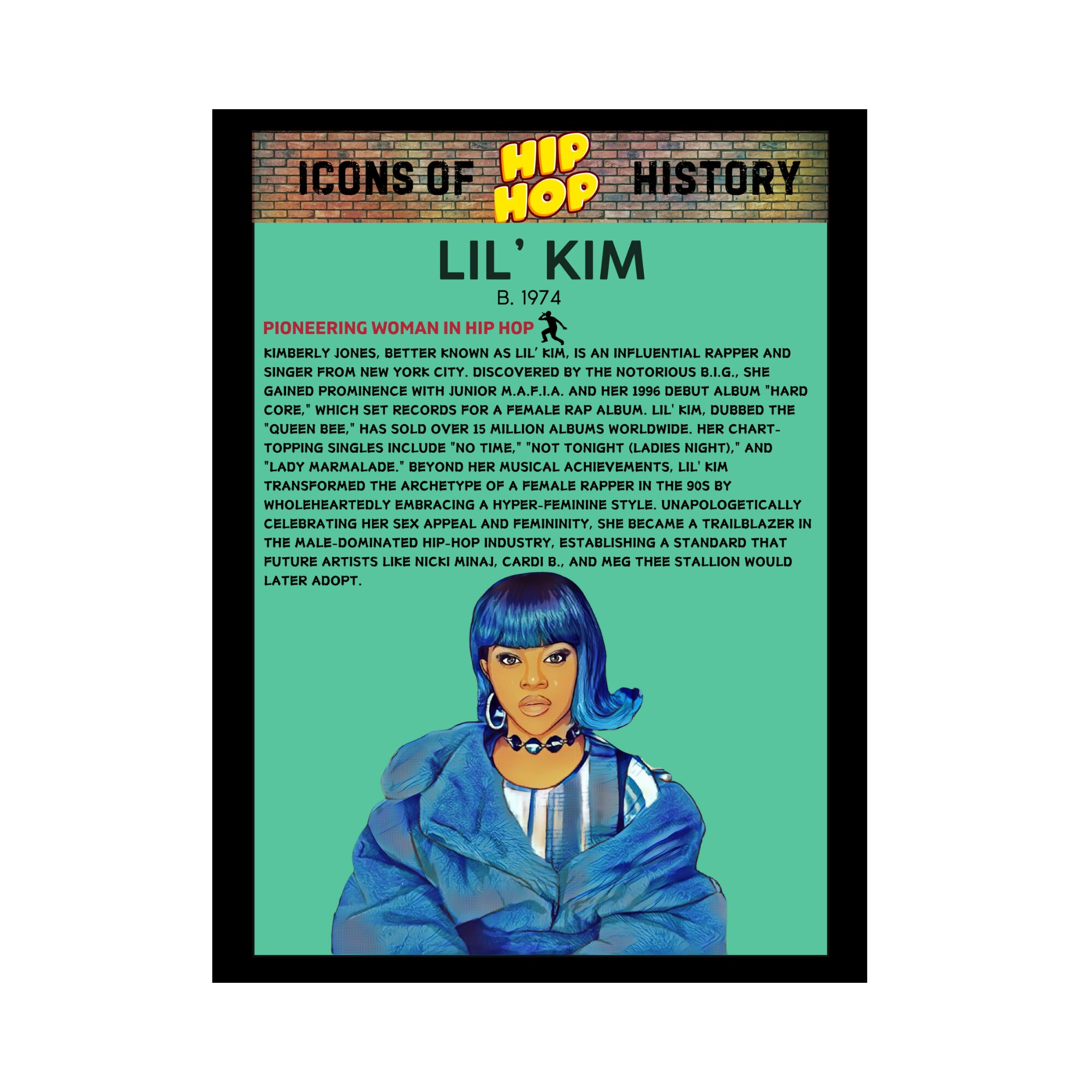 Icons of Hip Hop: Trailblazing Women 11 Printable Music Posters, Women ...