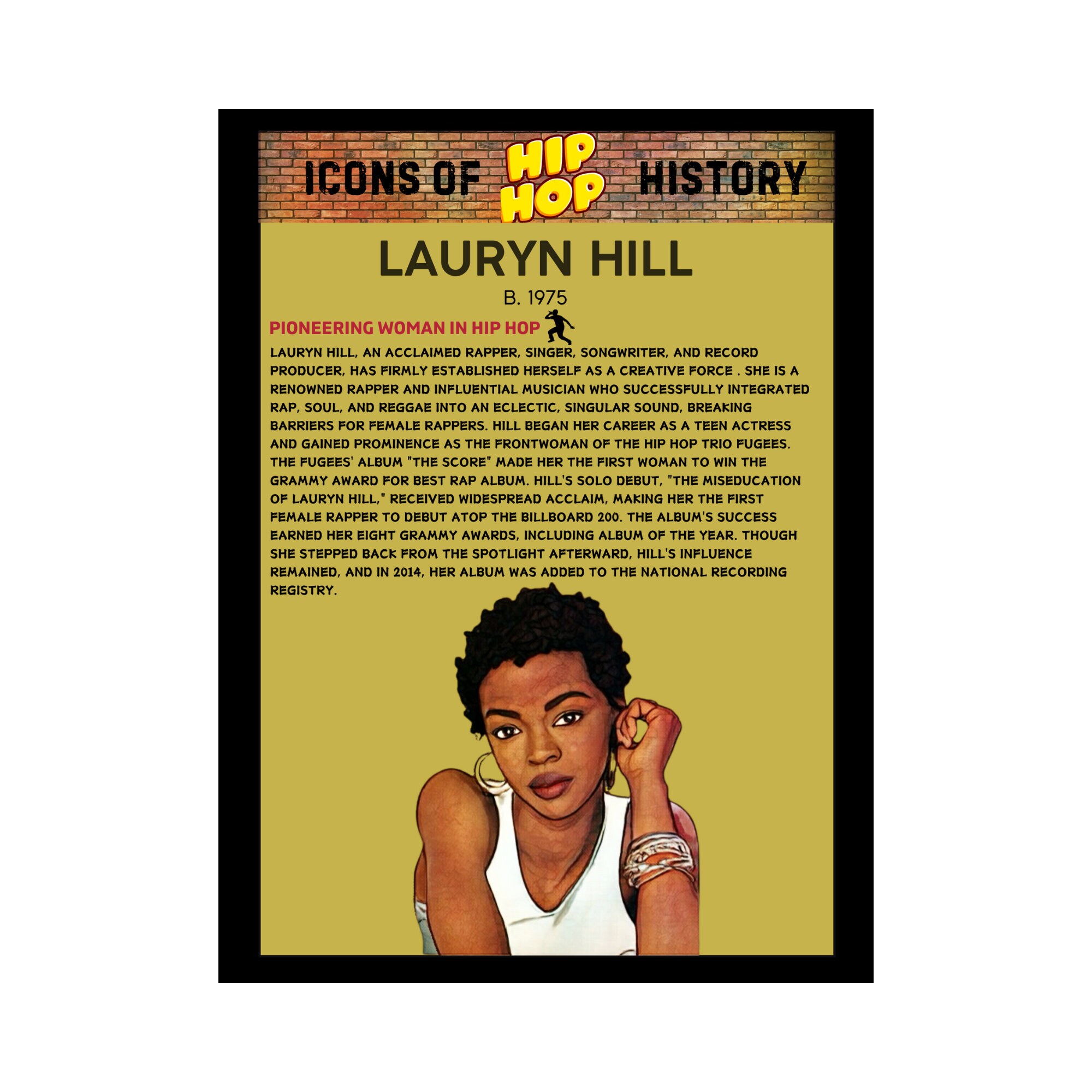 Icons of Hip Hop: Trailblazing Women 11 Printable Music Posters, Women ...