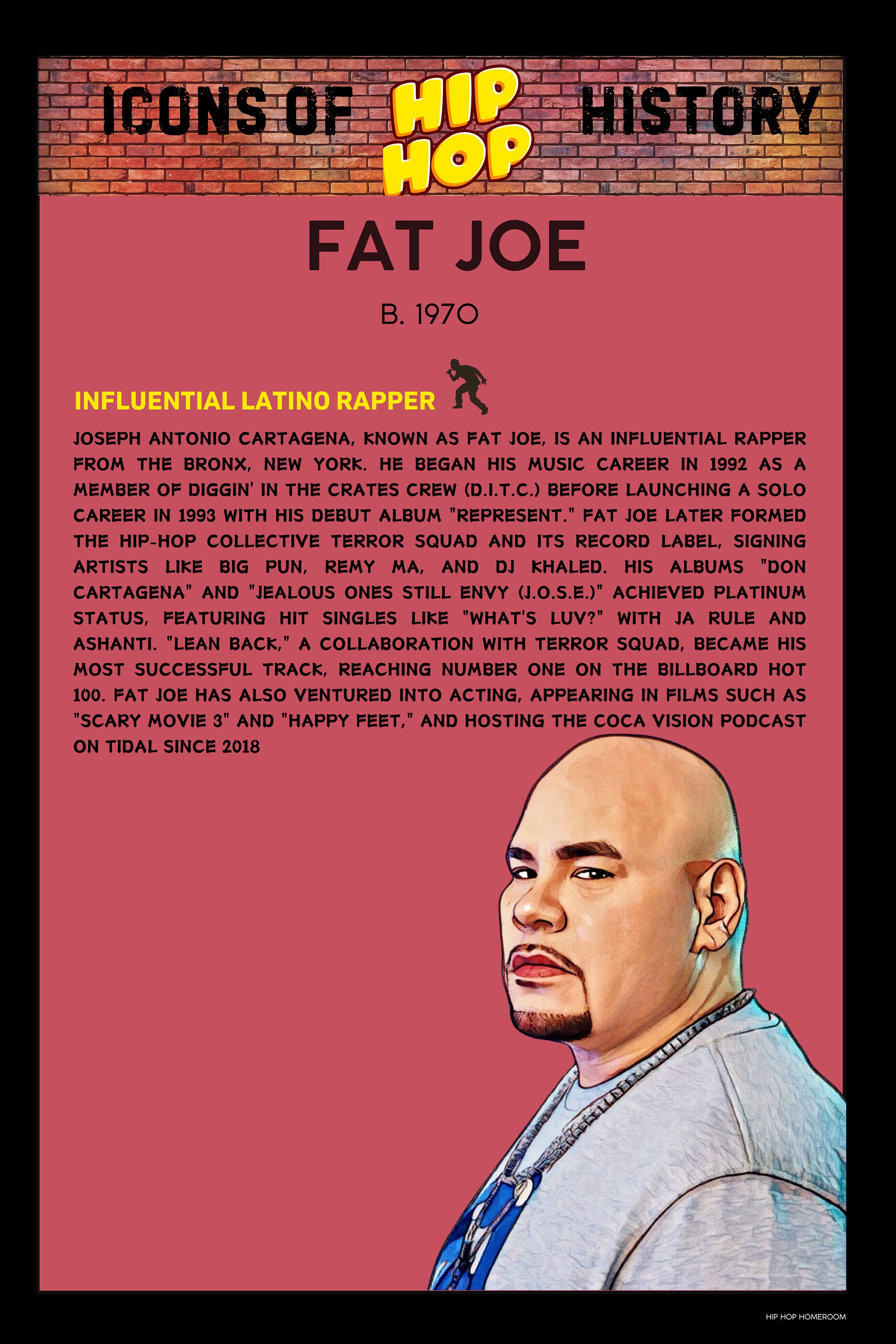 Icons of Hip Hop: Latin Legends- Printable Music Posters, Hip Hop ...