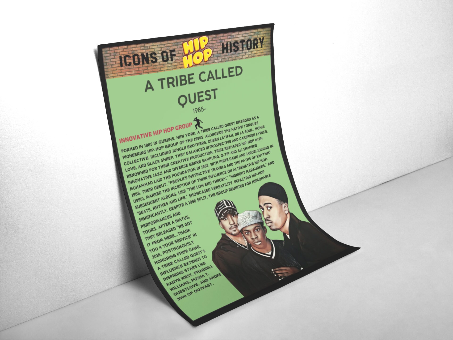 Icons of Hip Hop: the Golden Era 1986-1992 12 Printable Music Posters ...