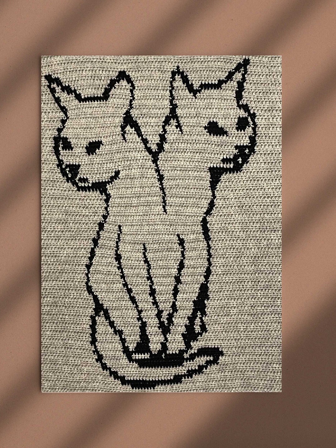 Two-headed Cat Crochet Tapestry Pattern - Etsy