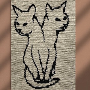 Two-headed Cat Crochet Tapestry Pattern - Etsy