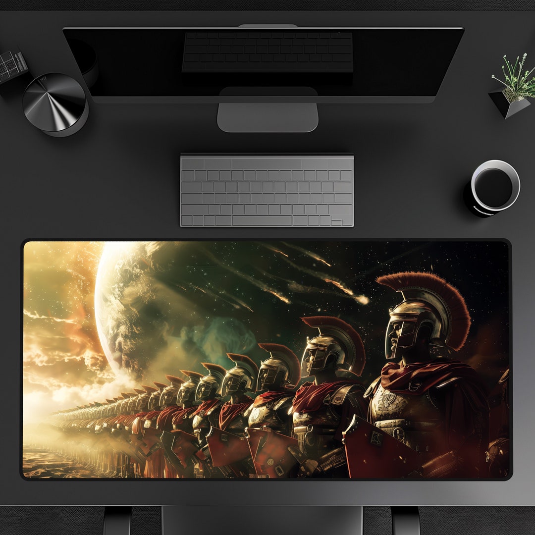 Romans in Space Desk Mat, Roman Legion PC Gaming Desk Pad, Fantasy ...