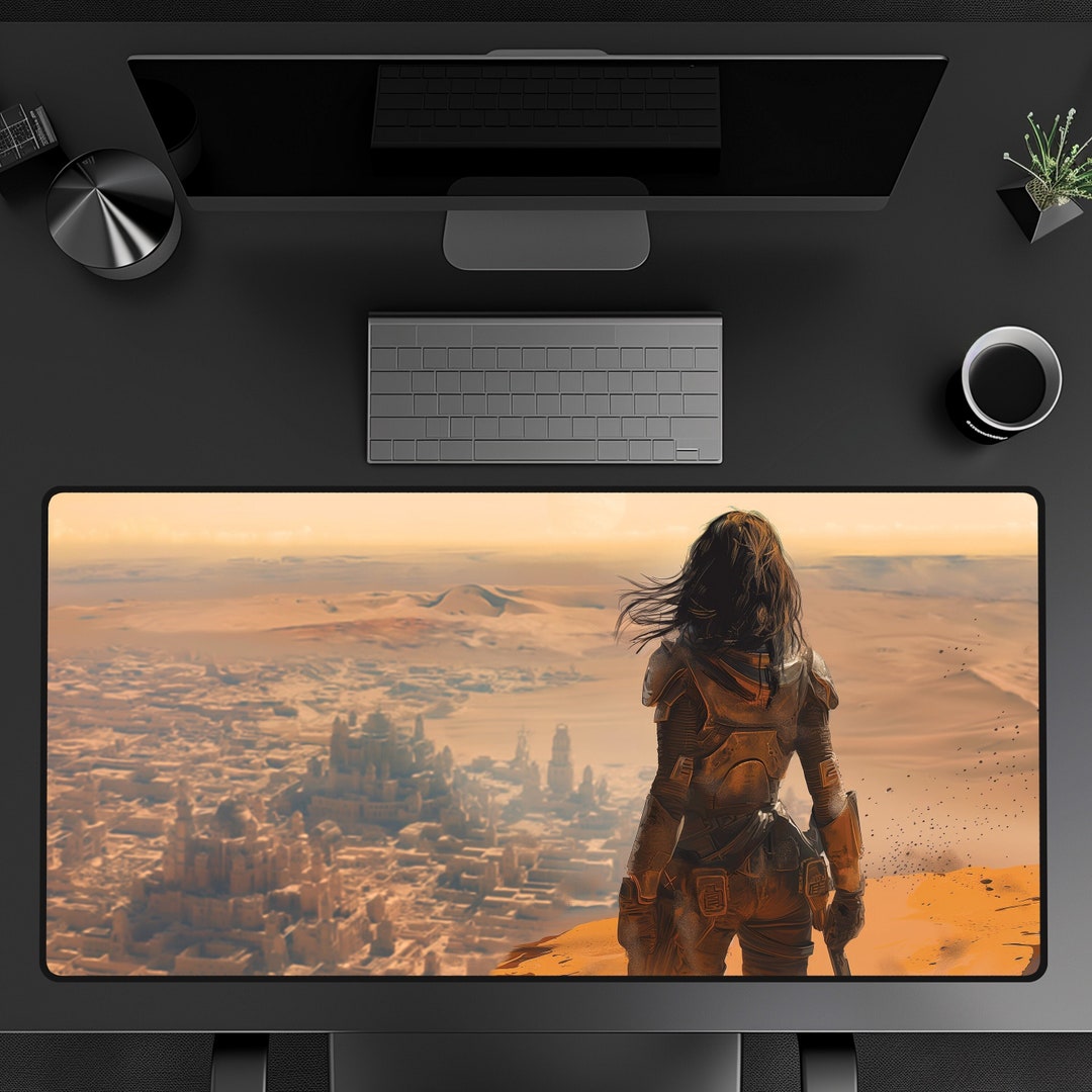 Dune Inspired Desk Mat, Fremen Warrior Gaming Mouse Pad, PC Gaming Desk ...