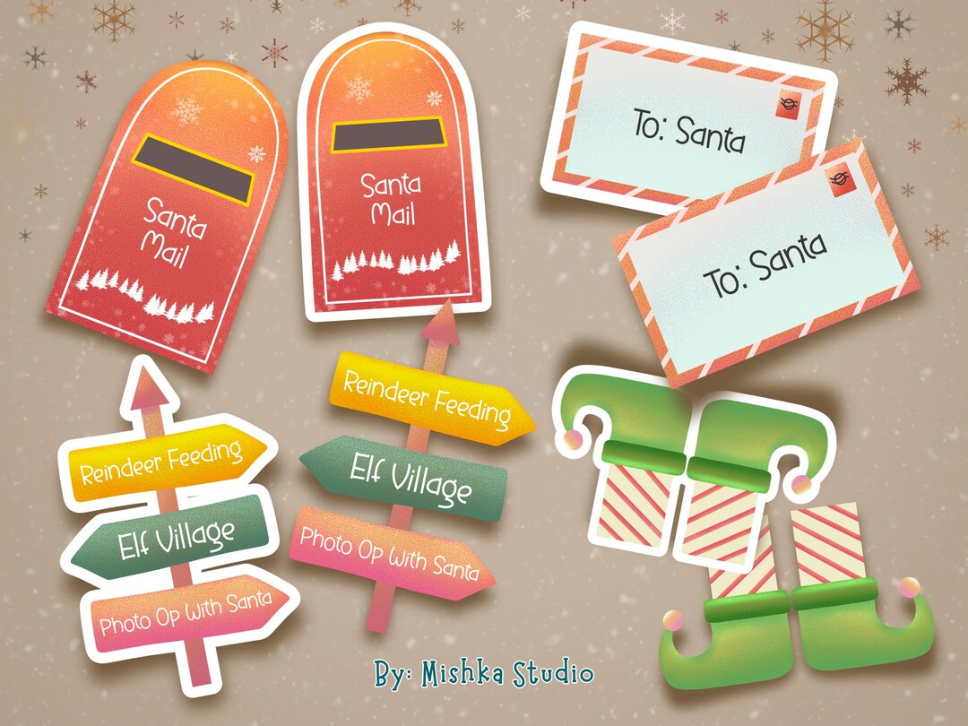 North Pole Sticker Pack Digital Christmas Stickers Goodnotes and ...