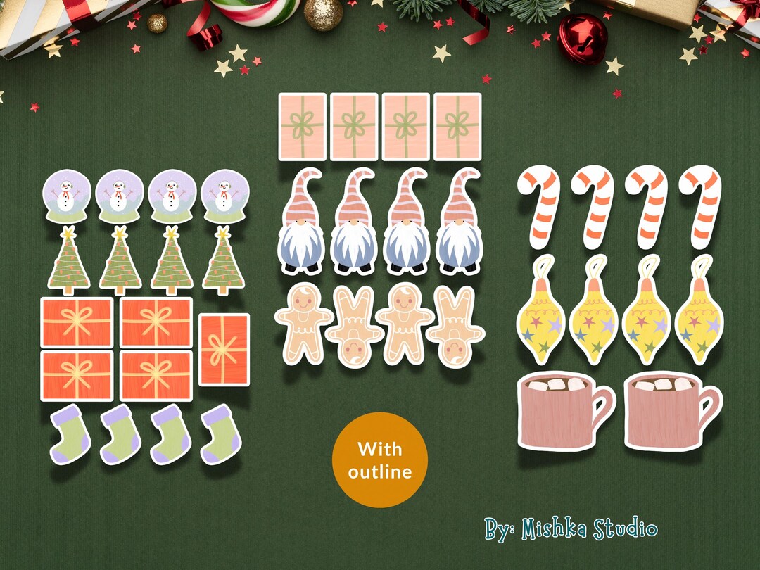 Digital Christmas Sticker Pack Goodnotes and Notability Stickers ...