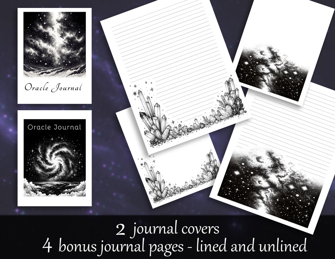 Printable Oracle Card Journal, Oracle Diary, Divination Reading Tracker ...